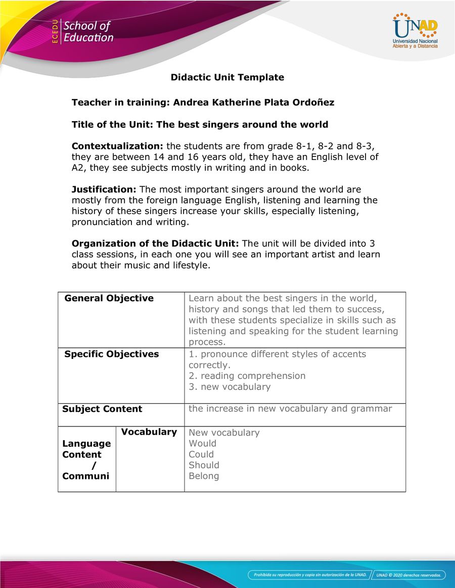 Form 3 - Didactic Unit by Andre Styles - Flipsnack