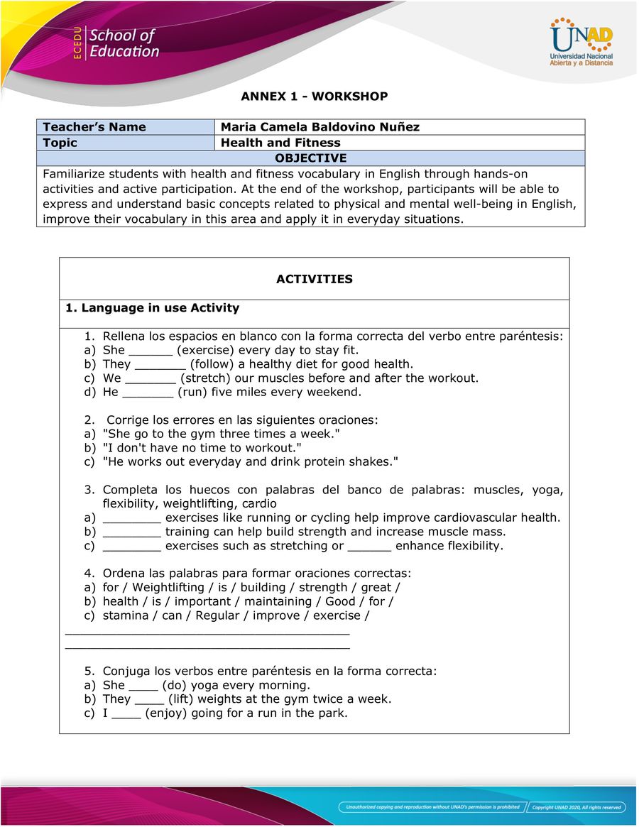 Annex 1 - Workshop by María... - Flipsnack