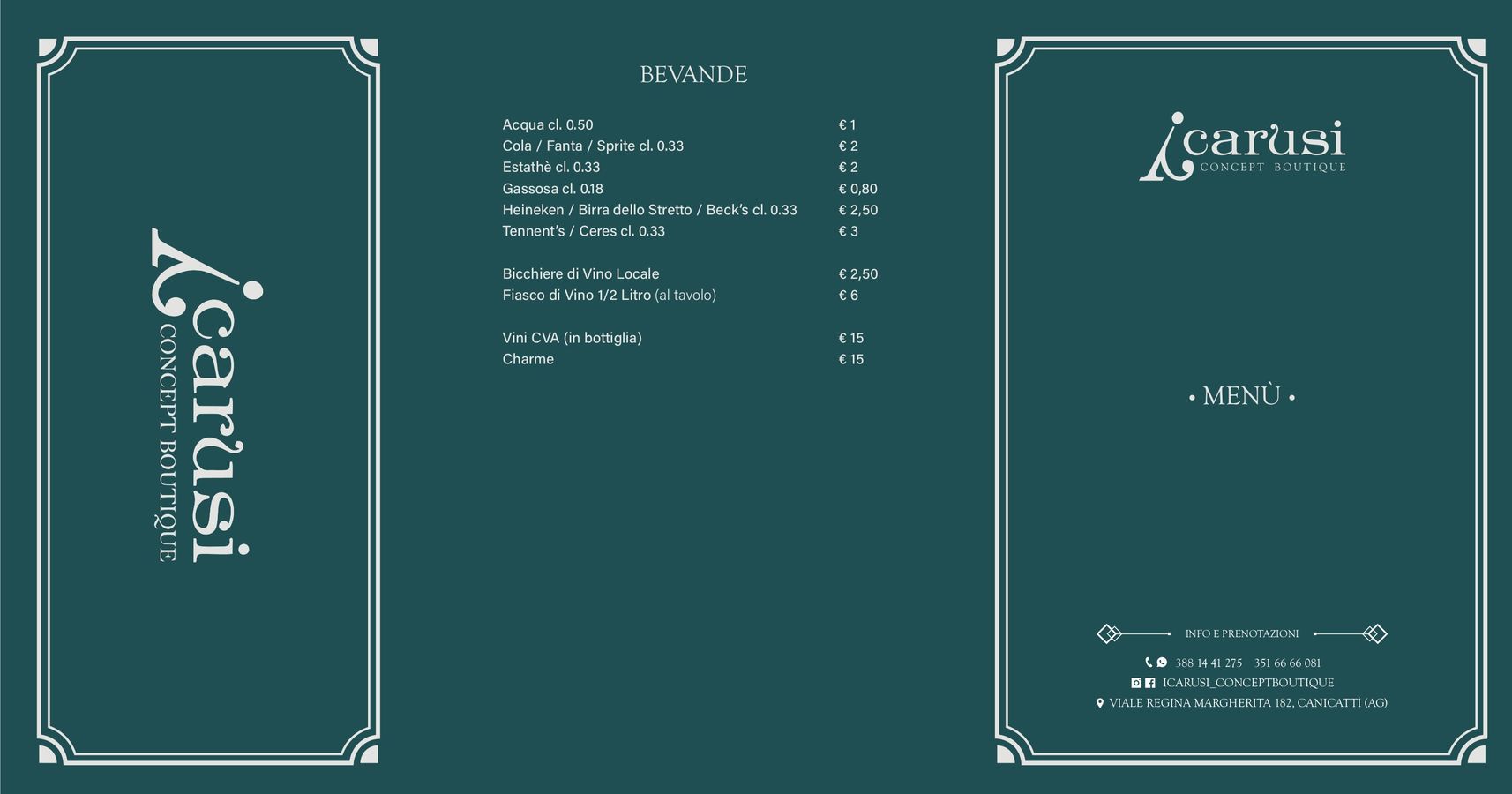 Menù I CARUSI 2022 by Margherita Indorato - Flipsnack