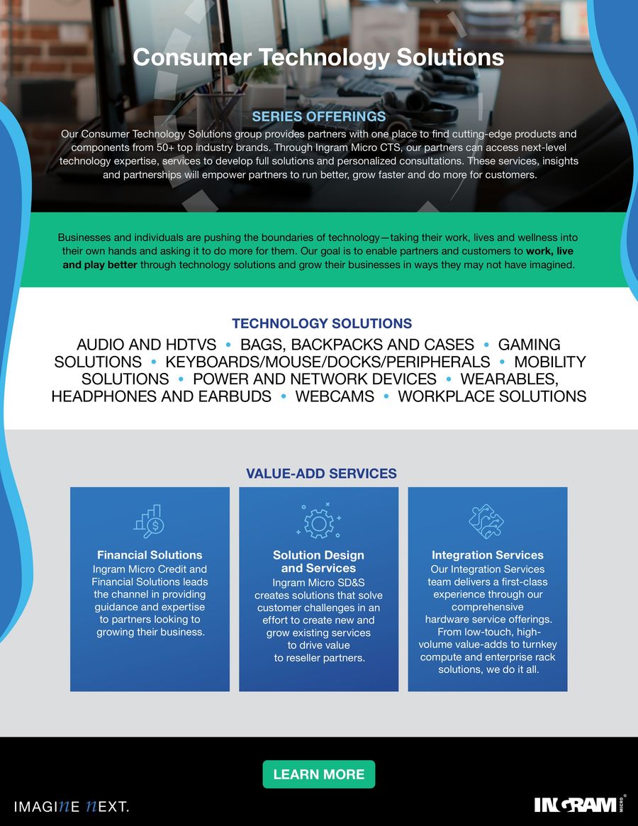 Consumer Technology Solutions Line Card by Ingram Micro...