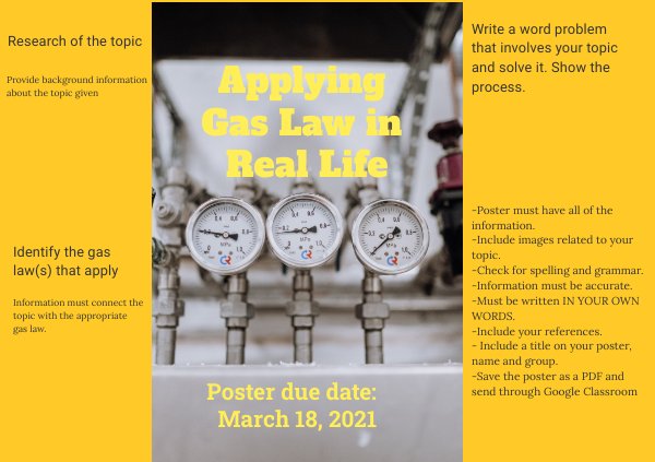 Gas Law Poster by Ms. Y. Otero - Flipsnack