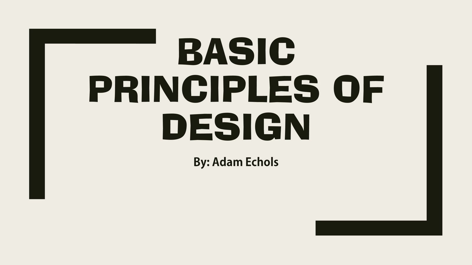 Basic Principles of Design by Adam Echols - Flipsnack