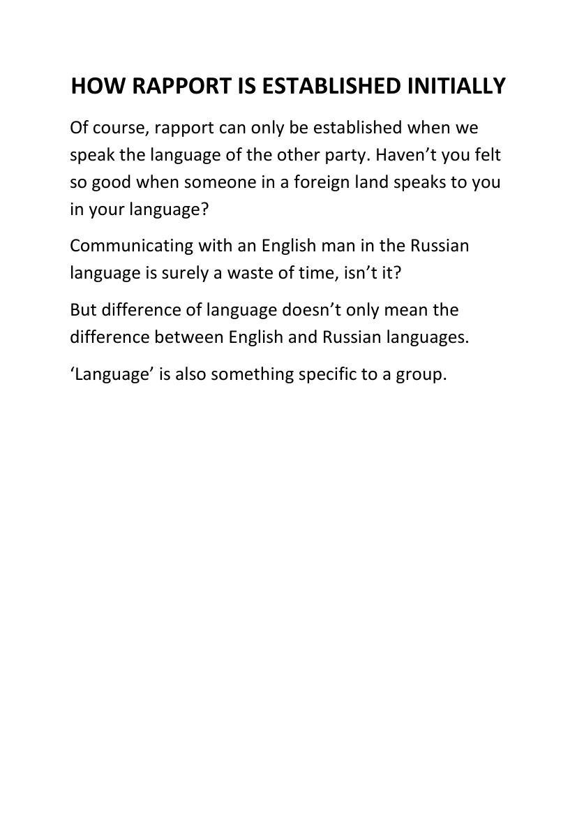 How rapport is established initially by alok asthana - Flipsnack