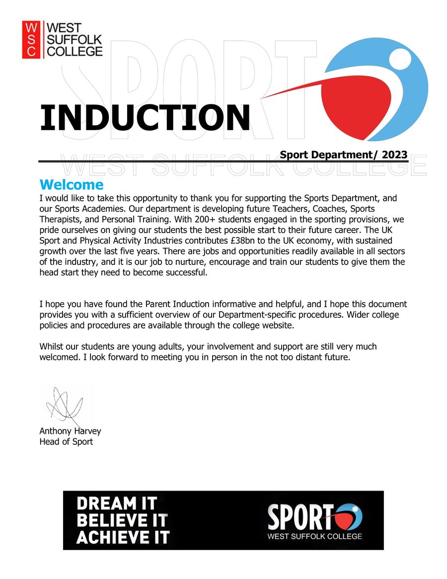 Parent Induction - Sport - WSC - 2023 by Eastern... - Flipsnack