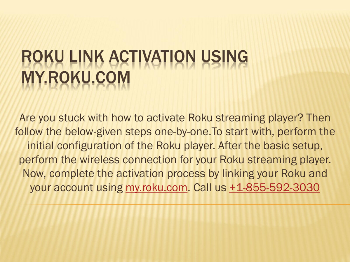 Roku link activation using my roku com by Xavier Henry - Flipsnack