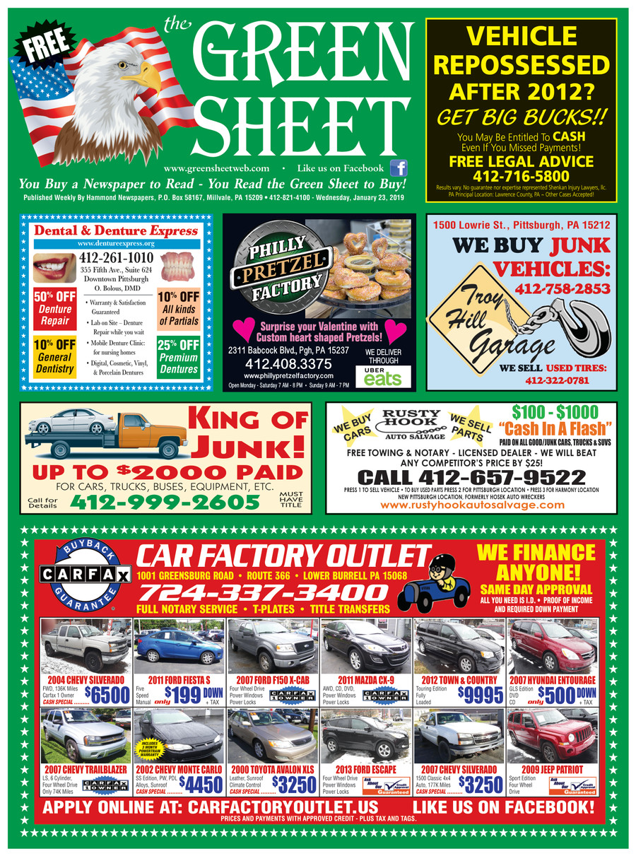 january 23 2019 greensheet by Dan Hammond - Flipsnack