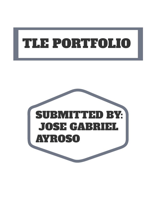 TLE PORTFOLIO-AYROSO by gabruh - Flipsnack