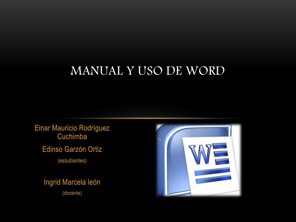 manual de uso de word by Einar Rodriguez - Flipsnack