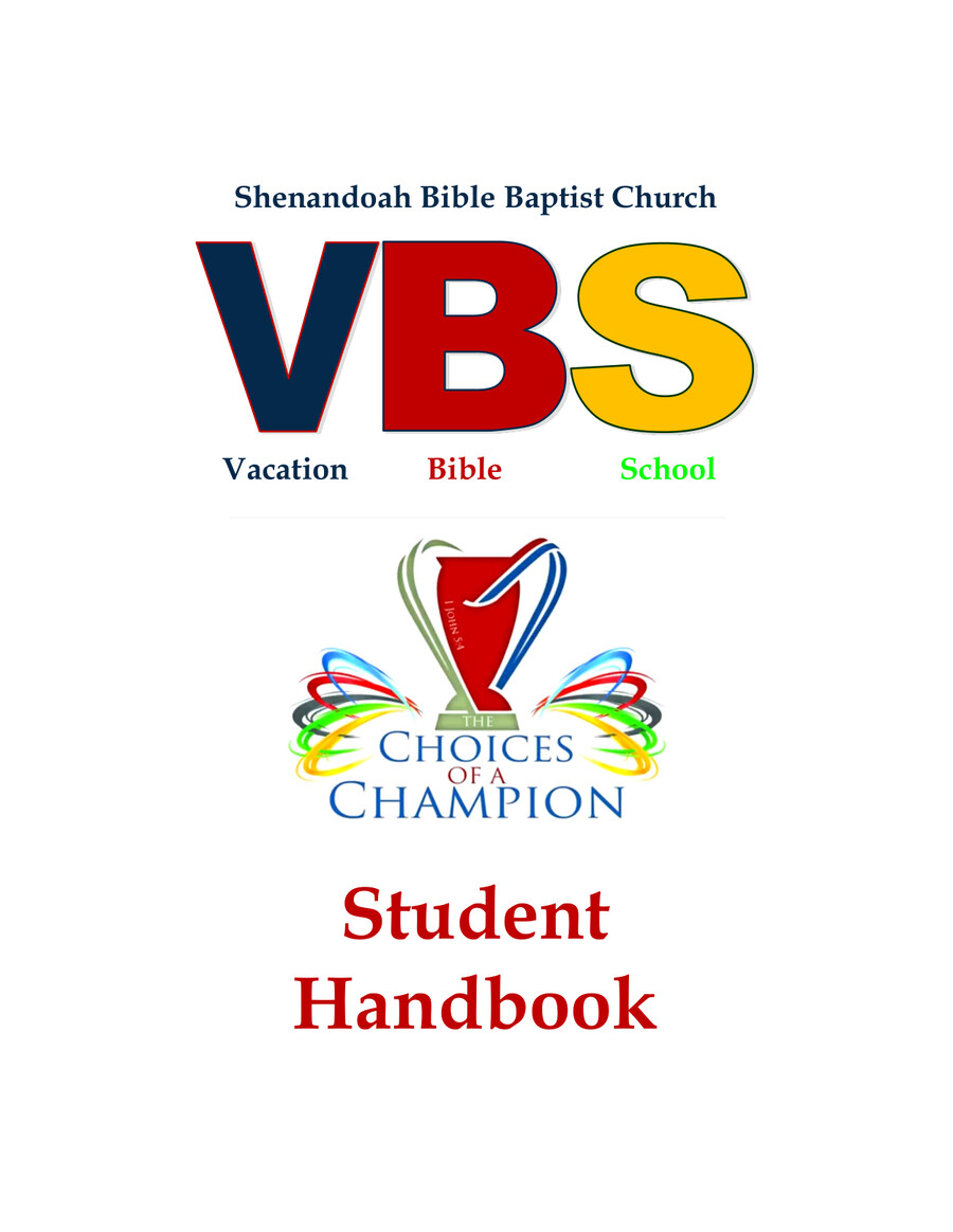 VBS 2020 Student Handbook by Jim Harris - Flipsnack