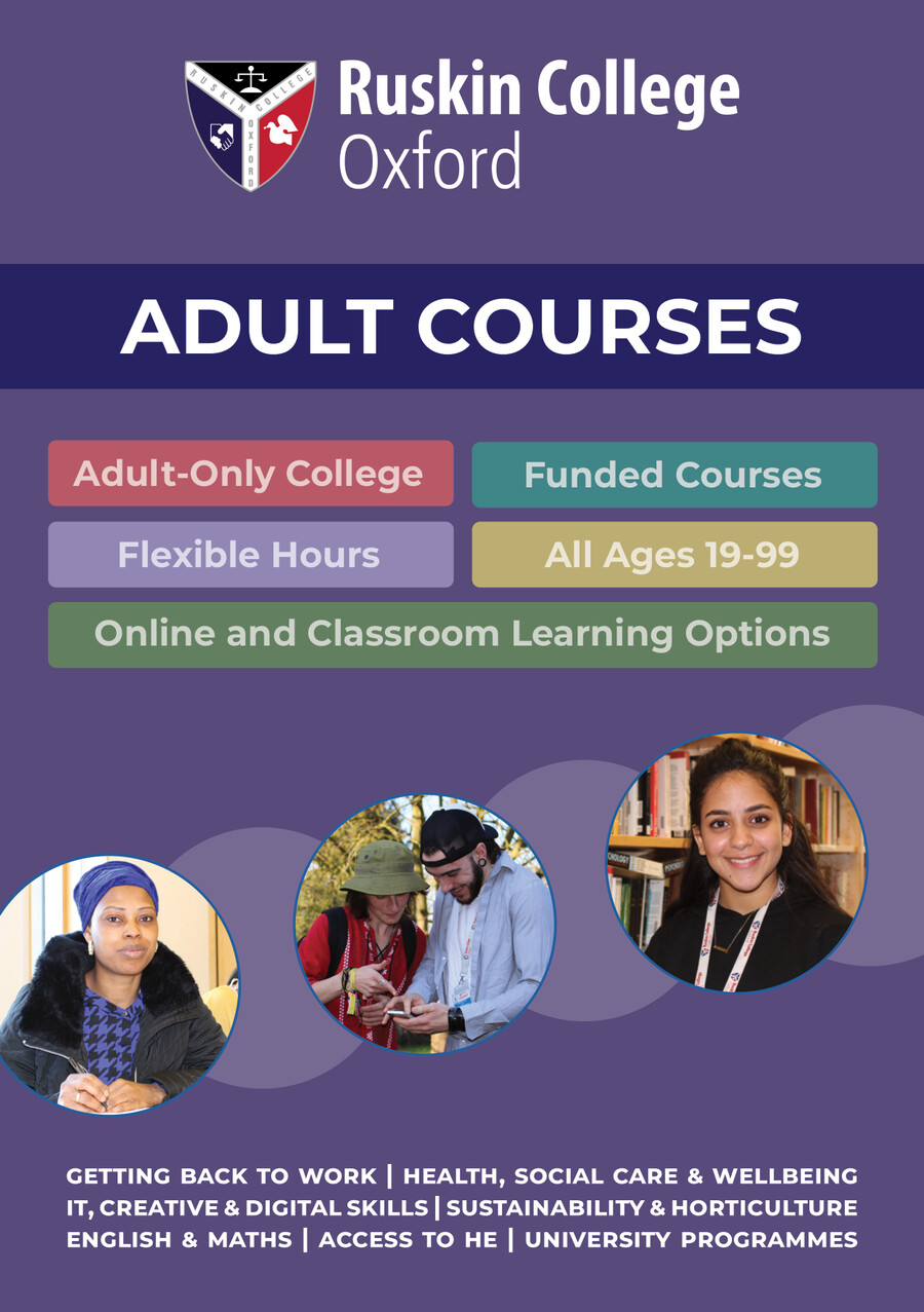 Adult Courses Booklet by Ruskin College - Flipsnack