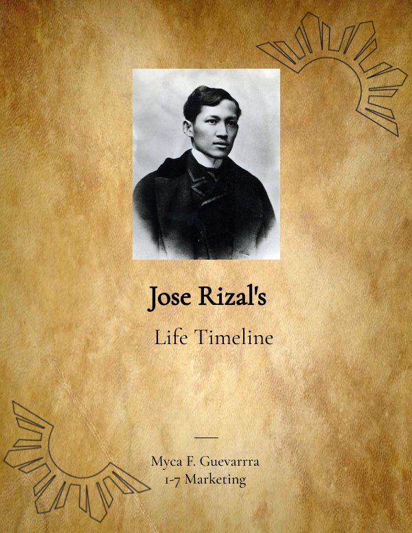 JOSE RIZAL'S TIMELINE by - Flipsnack