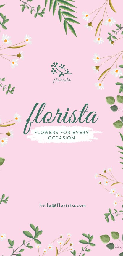 Flower Shop Rack Card Template by Flipsnack templates - Flipsnack