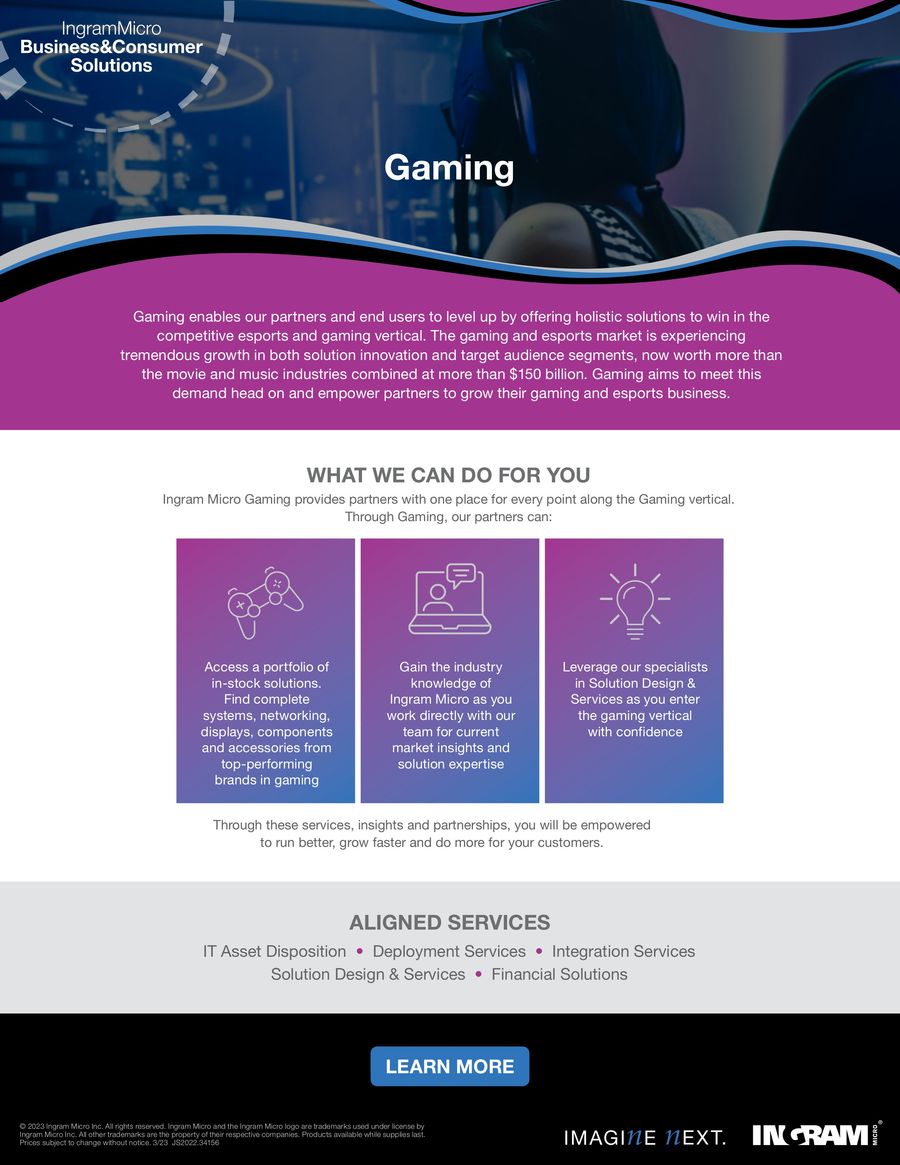Gaming One Pager by Ingram Micro...