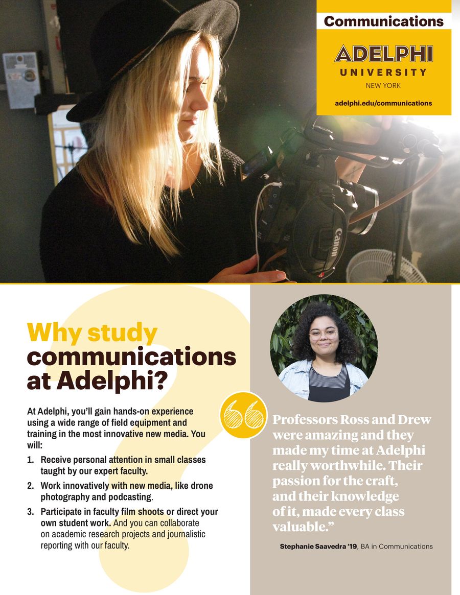 Adelphi University Communications Brochure (23583) by Noelle - Flipsnack