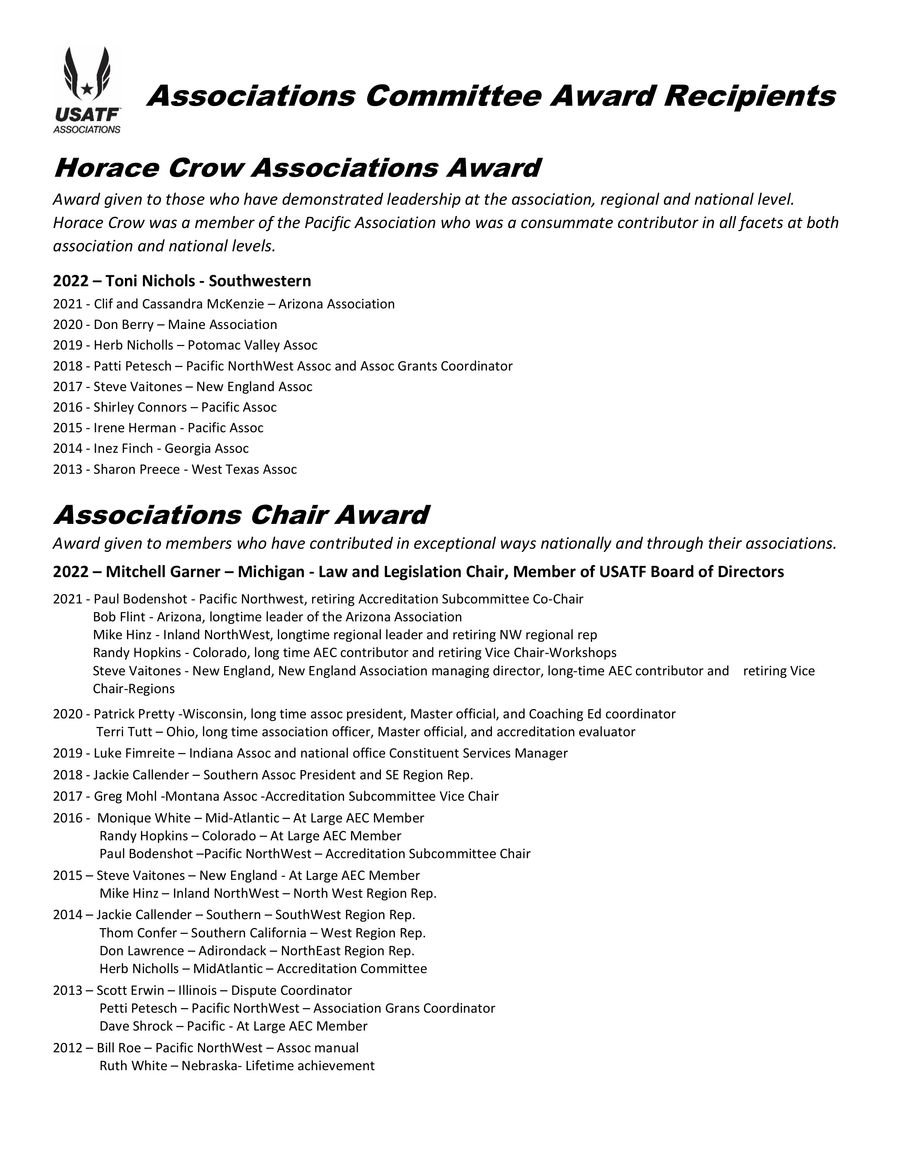 2022 Associations Committee Award Recipients by sarah.linehan - Flipsnack