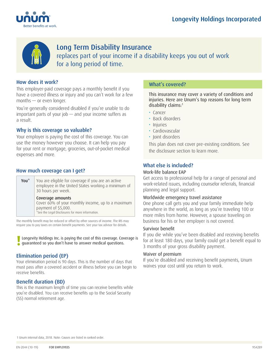 Long Term Disability Flyer by NFP - Flipsnack