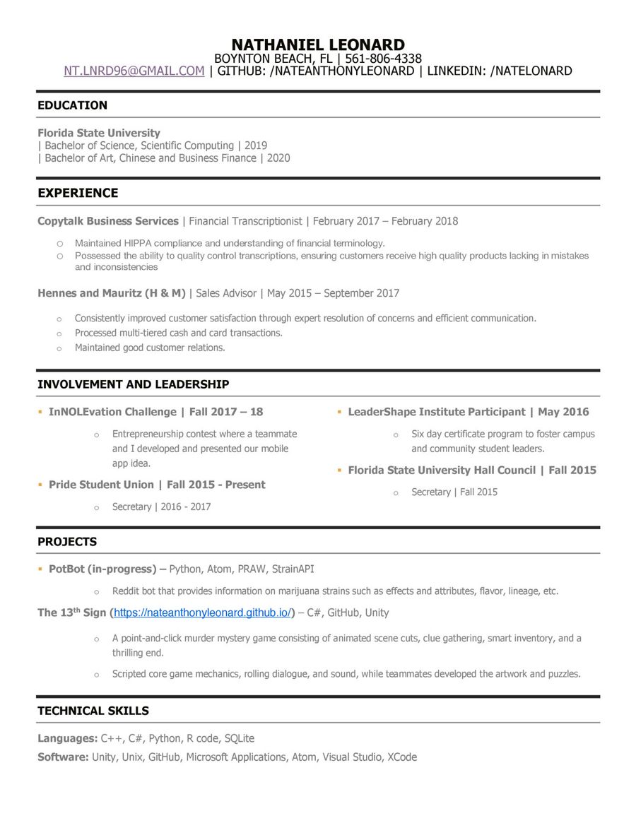 May Resume by naleonard - Flipsnack