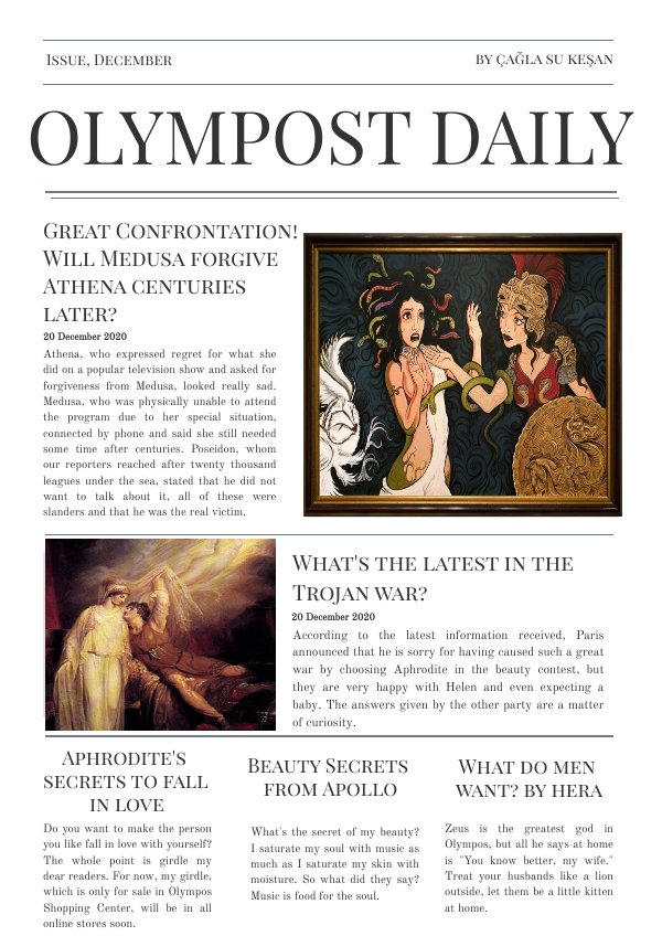 Creative Project About Greek Mythology by Keyla - Flipsnack