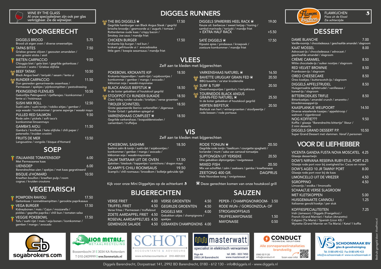 Menukaart DIggels by Maxim Hakemulder - Flipsnack