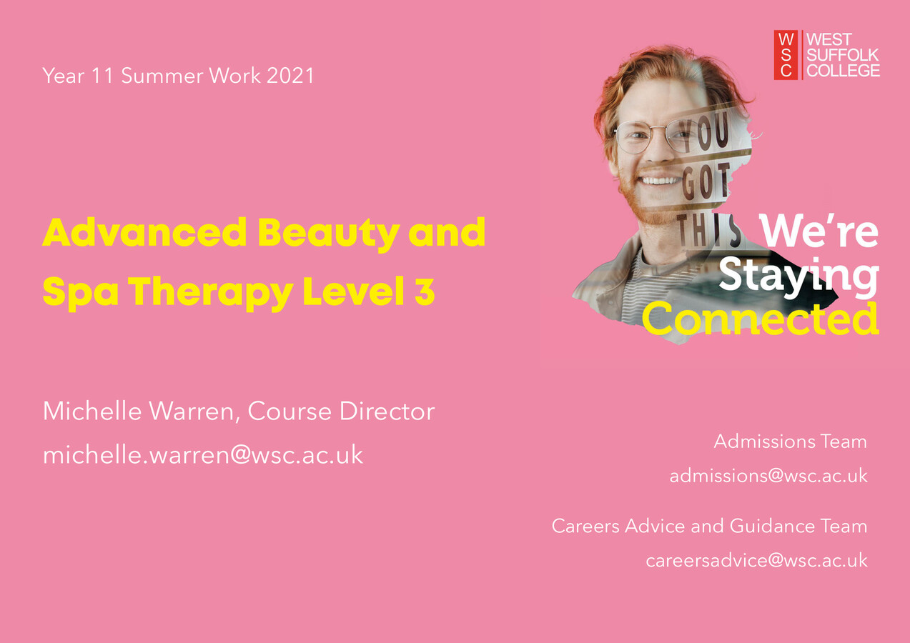 Beauty and Spa Therapy Level 3 (progression) by Eastern... - Flipsnack