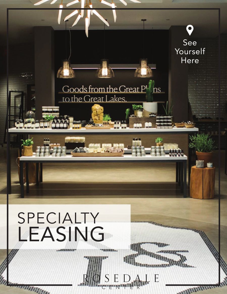 Rosedale Center Specialty Leasing 2023 Brochure by JLL - Flipsnack