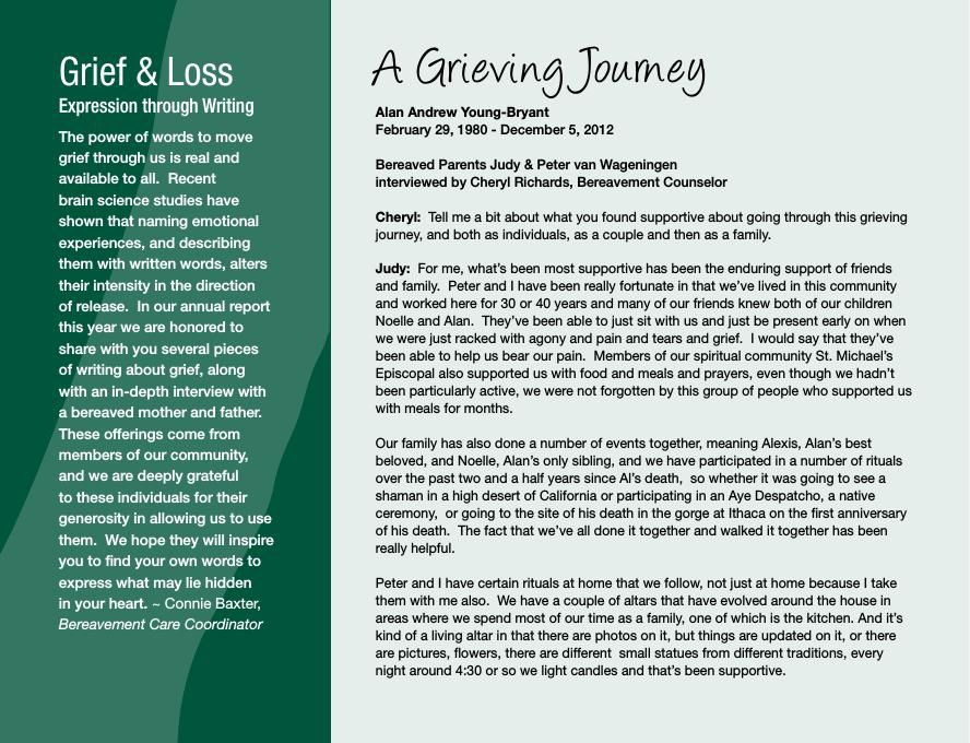 Brattleboro Hospice Grief & Loss: Expression through Writing by ...