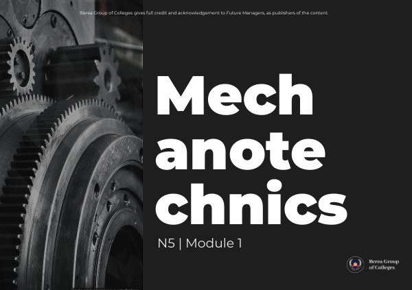 Mechanotechnics N5 Module 1 by E-Publishing - Flipsnack