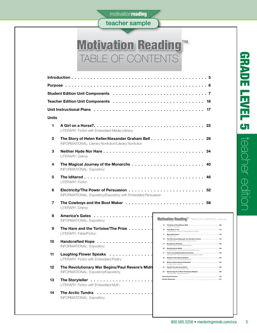 CCS Motivation Reading Level 5 TE by MentoringMinds - Flipsnack