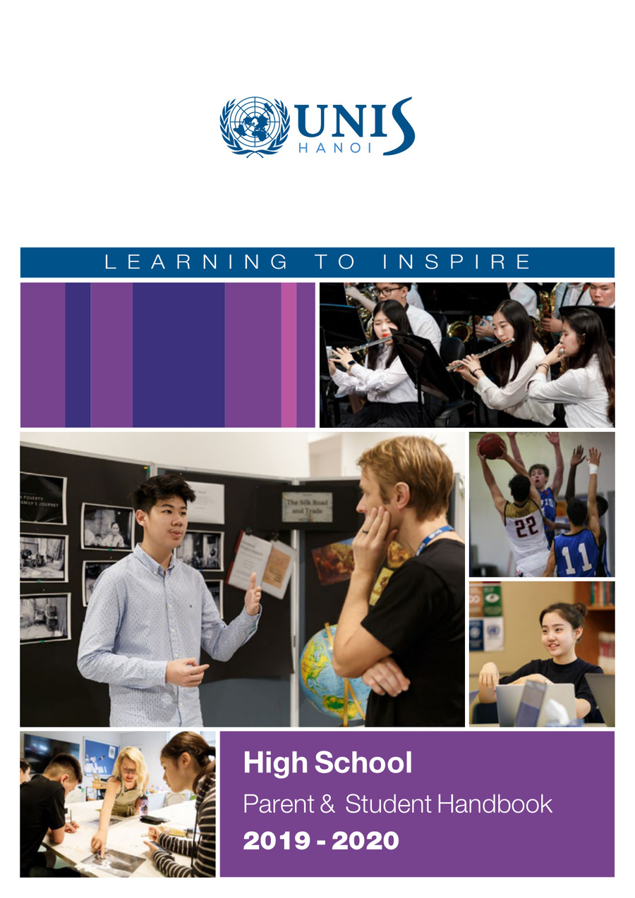 Parent & Student High School Handbook 2019-2020_EN by UNIS Hanoi ...