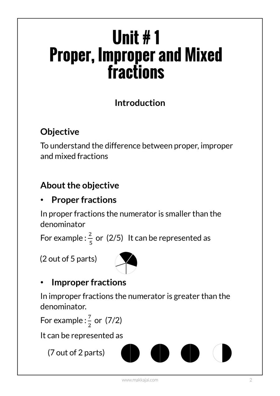 Proper, Improper and Mixed fractions by Makkajai Monster... - Flipsnack