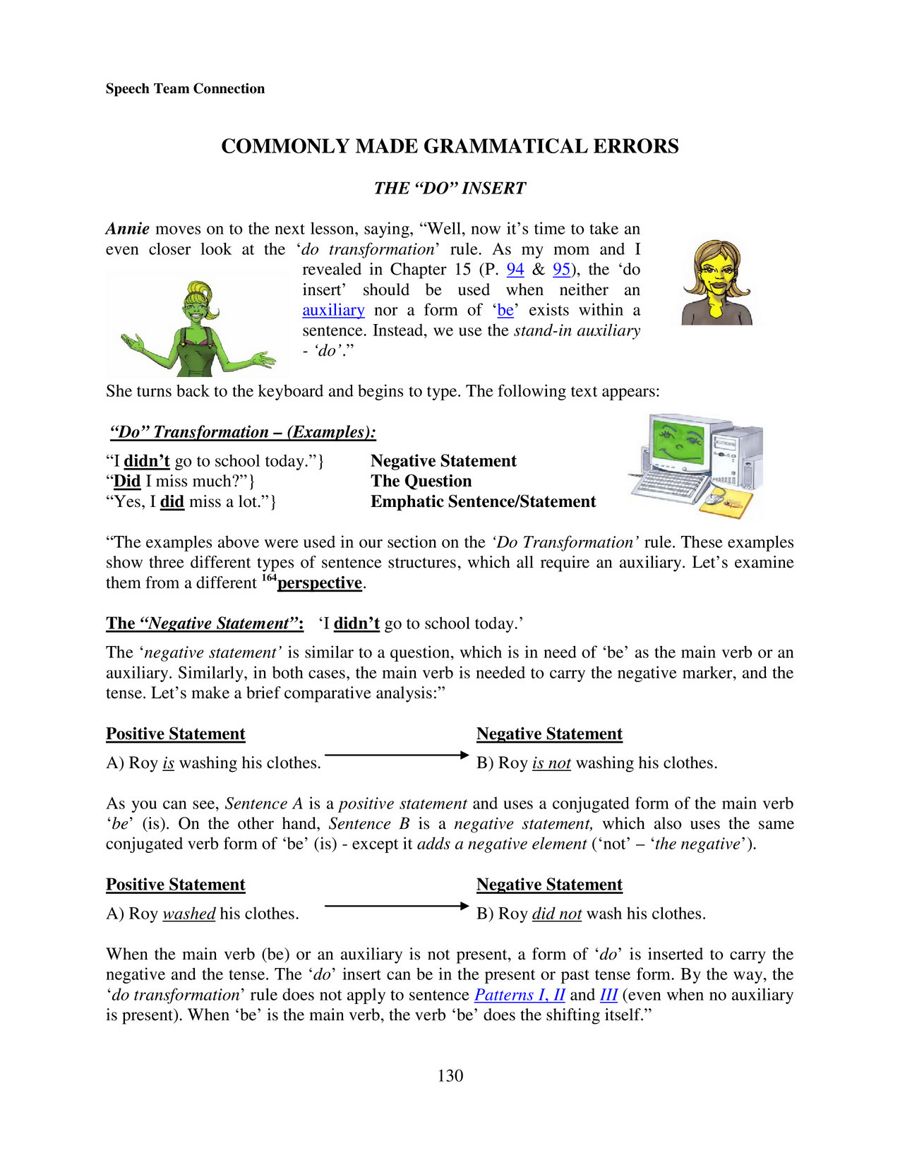 Booklet IV Preview (Commonly Made Grammatical Errors) by Annice Graves ...