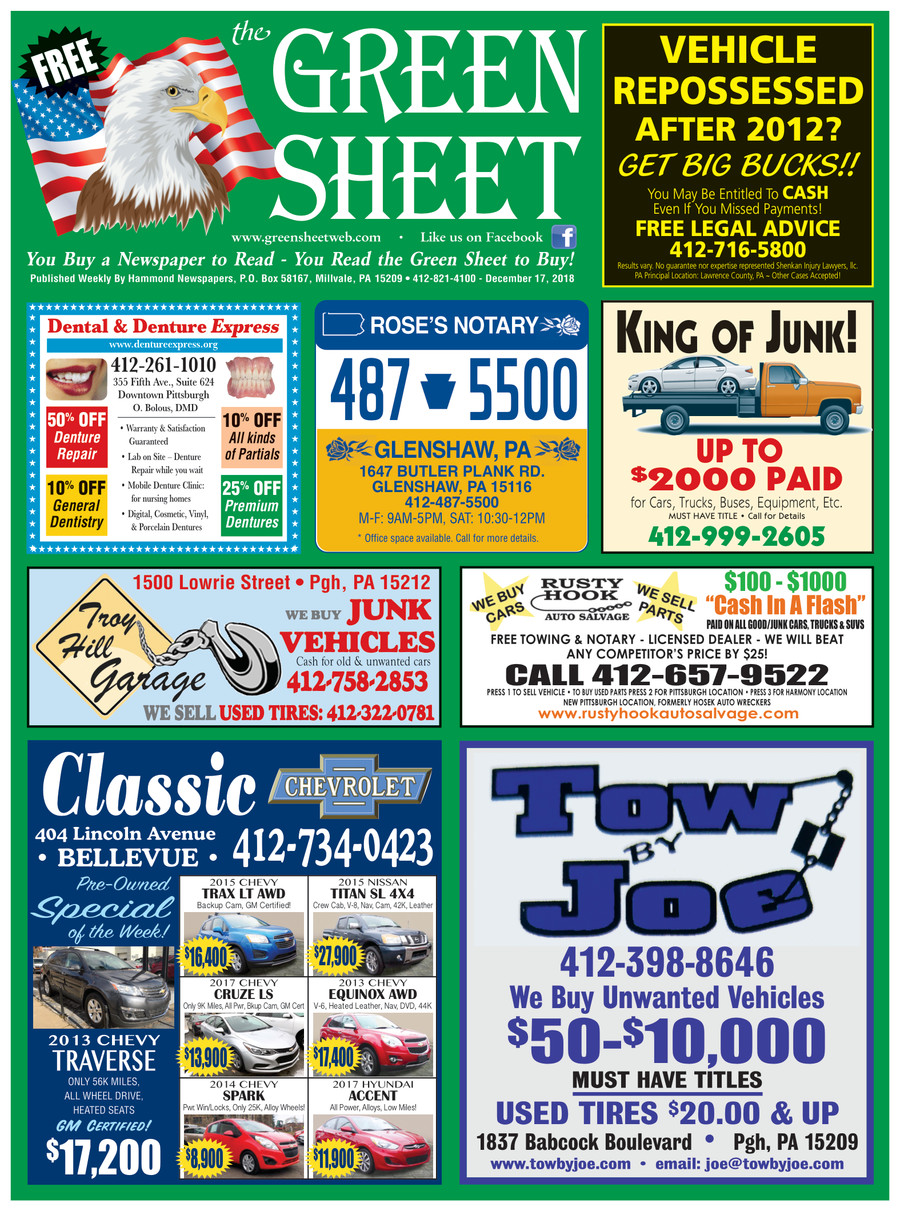 greensheet-12-17-18 by Dan Hammond - Flipsnack