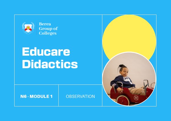 Educare Didactics N6 - Module 1 by E-Publishing - Flipsnack