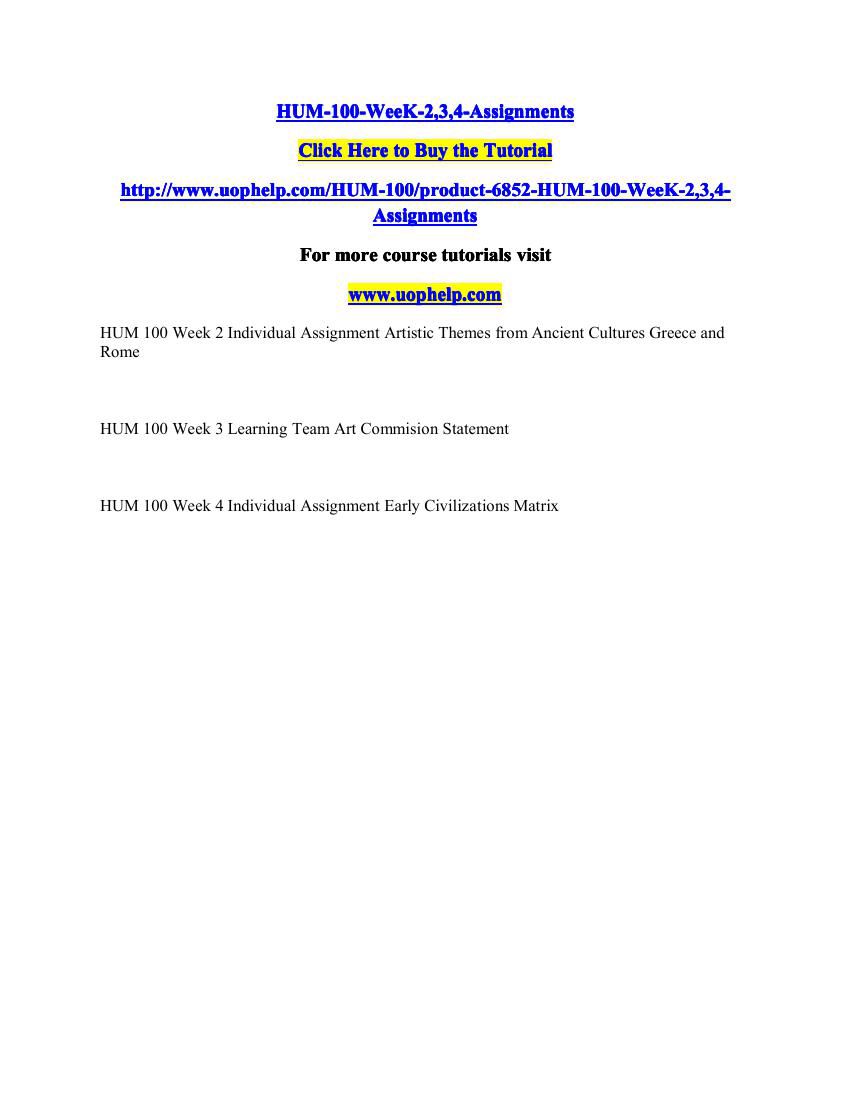 HUM-100-WeeK-2,3,4-Assignments by 97FCF887C6F - Flipsnack