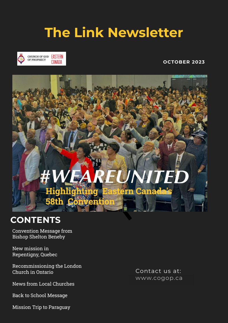 The Link Newsletter for October 2023 by Eastern Canada COGOP - Flipsnack