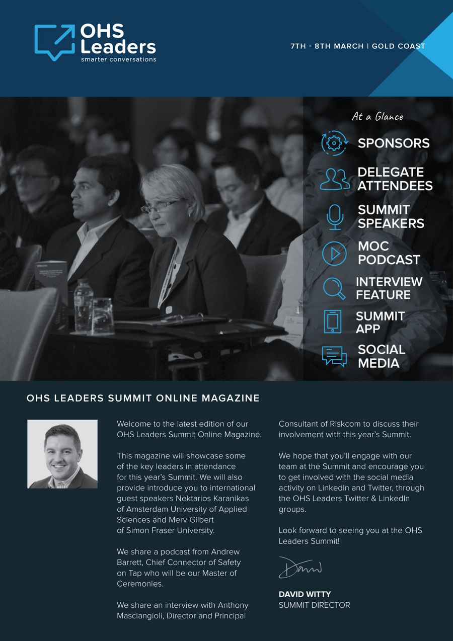 OHS Leaders Summit Online Magazine by Focus Network - Flipsnack