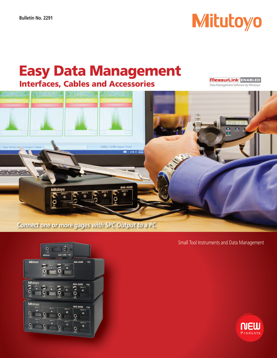 Mitutoyo Easy Data Management- Interfaces, Cables and Acc by Shars Tool ...