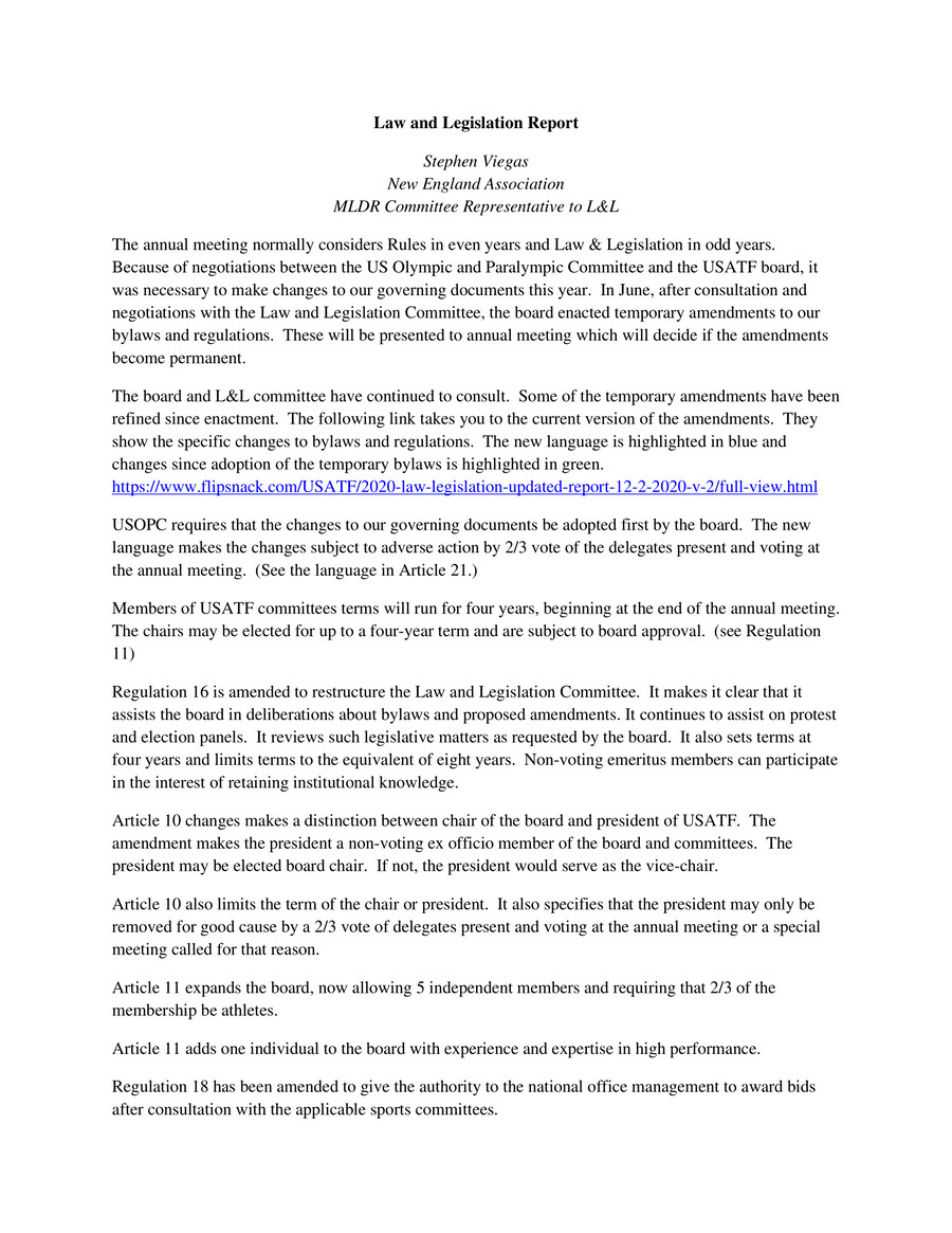 2020 Masters LDR Law and Legislation Report by sarah.linehan - Flipsnack