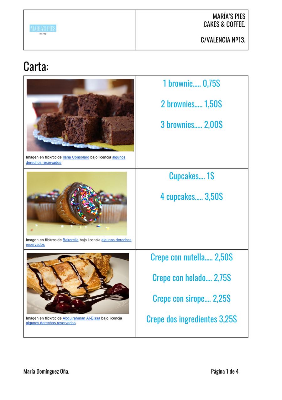 Carta María's pies by moondmgz - Flipsnack