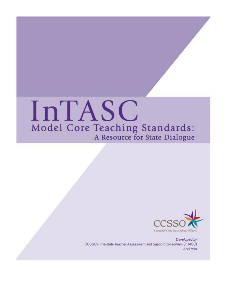 InTasc_Standards for use with Dispositions Lesson by... - Flipsnack