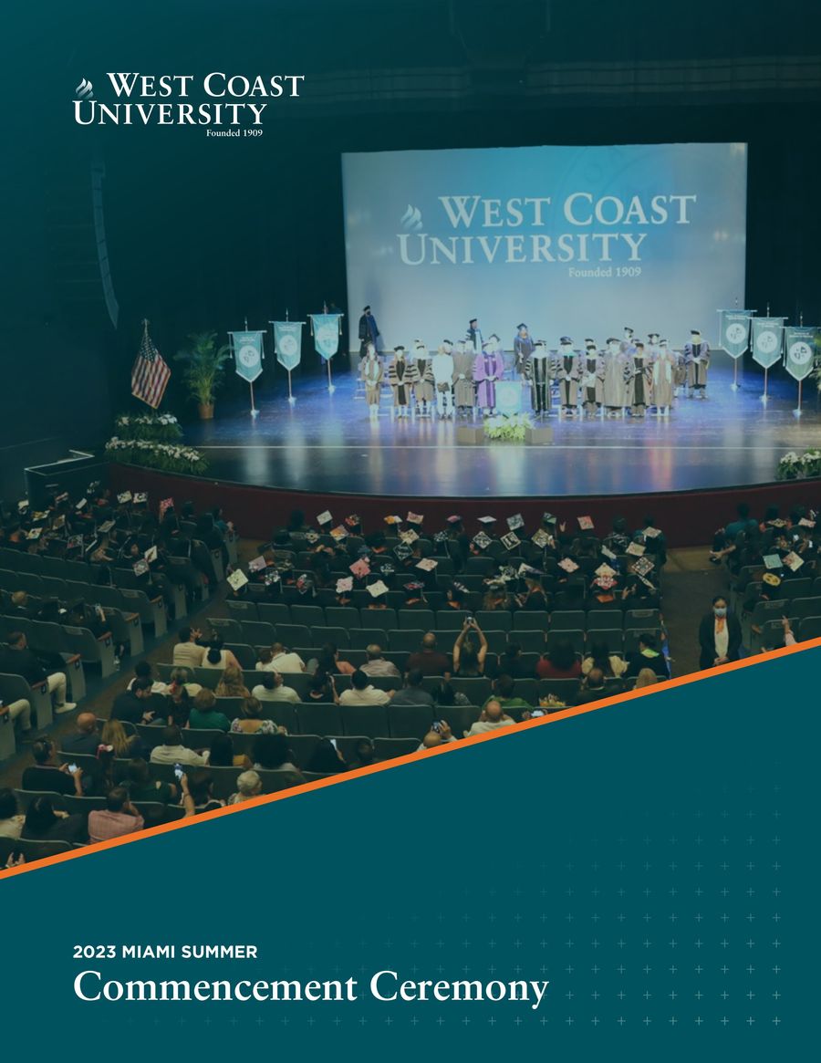 2023 WCU-Miami Summer Commencement Program by West Coast... - Flipsnack