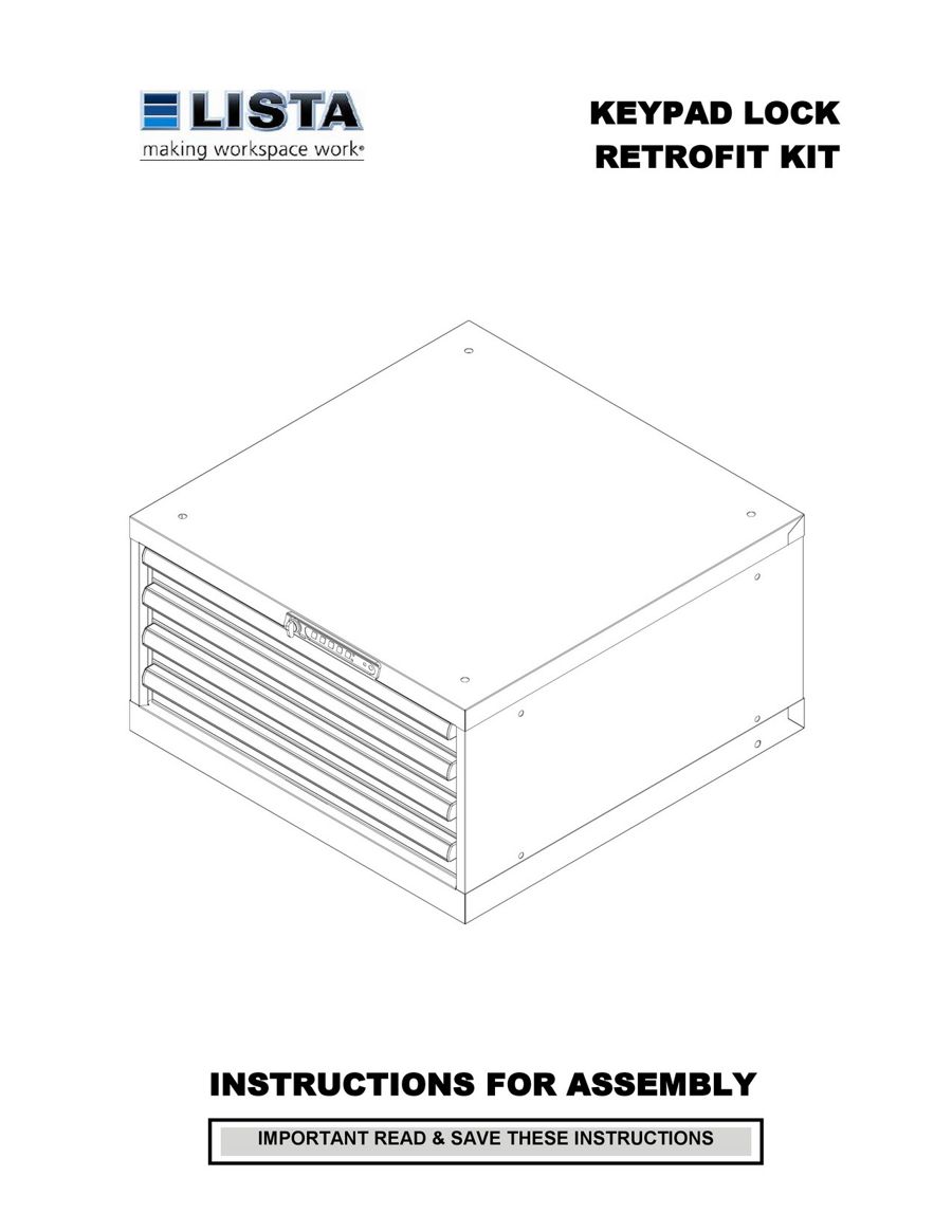 Keypad Lock Retrofit Kit | LISTA by Smart Storage... - Flipsnack