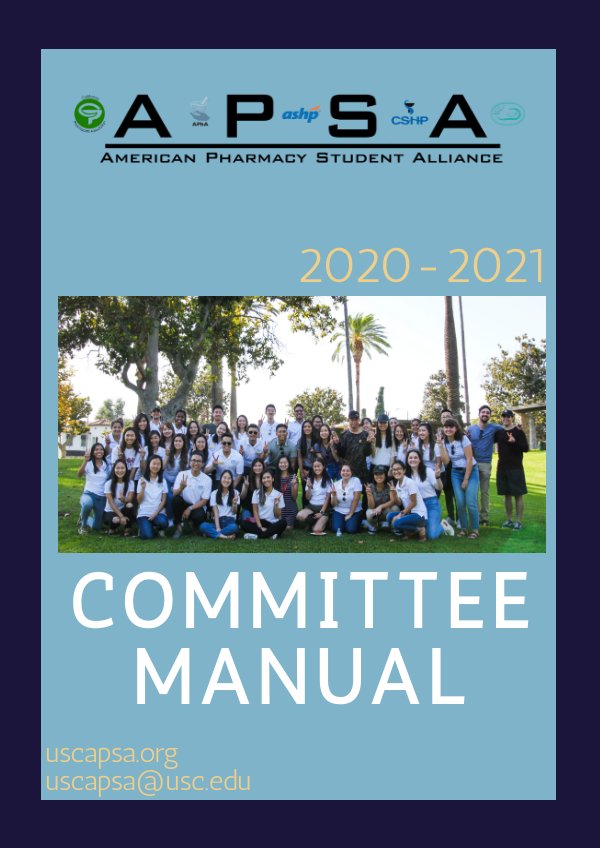 APSA Committee Manual 2020-2021 by USC APSA - Flipsnack