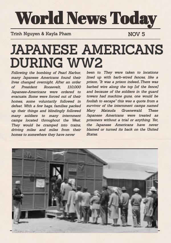 Japanese Americans during WW2 by Trinh Nguyen - Flipsnack