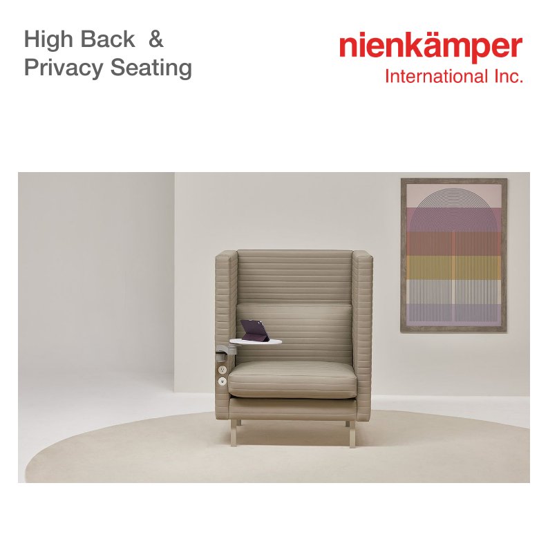 High Back & Privacy Seating by Nienkämper