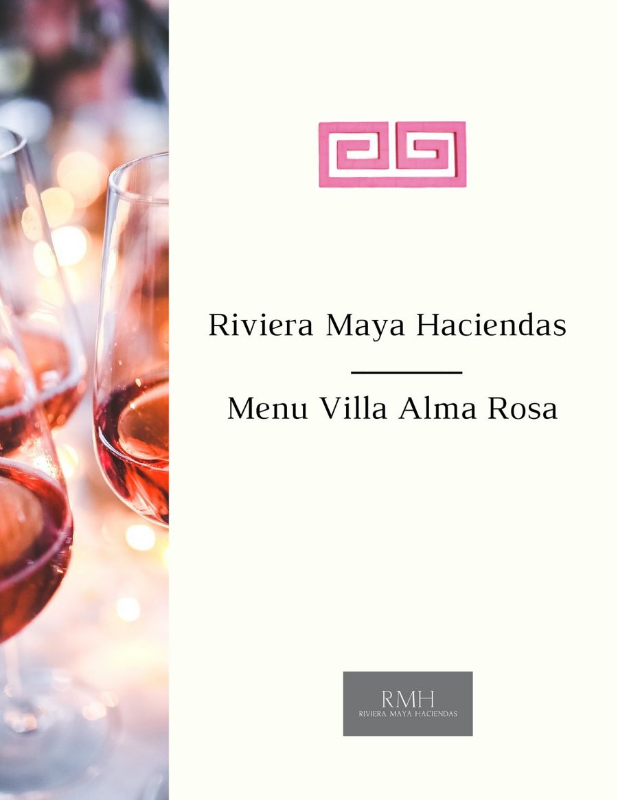 MENU - Villa Alma Rosa (1) by Marketing - Flipsnack