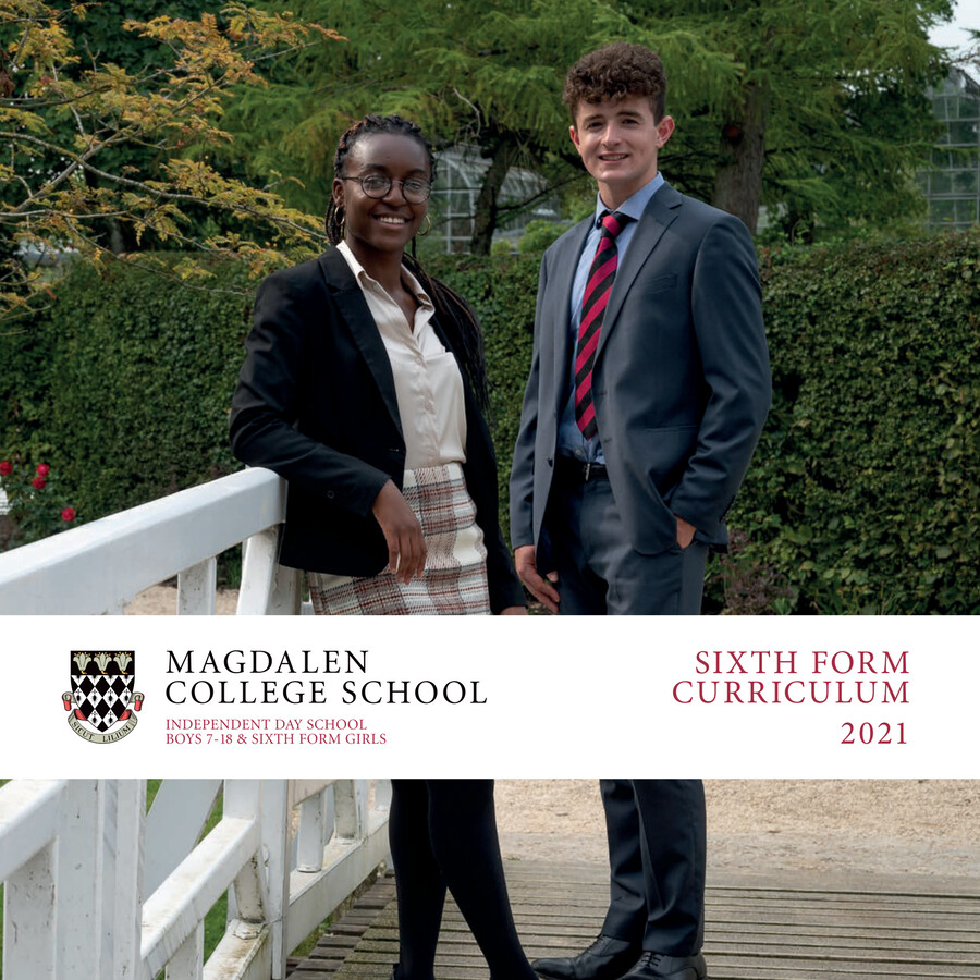 Sixth Form Curriculum Guide 2021 by MCS - Flipsnack
