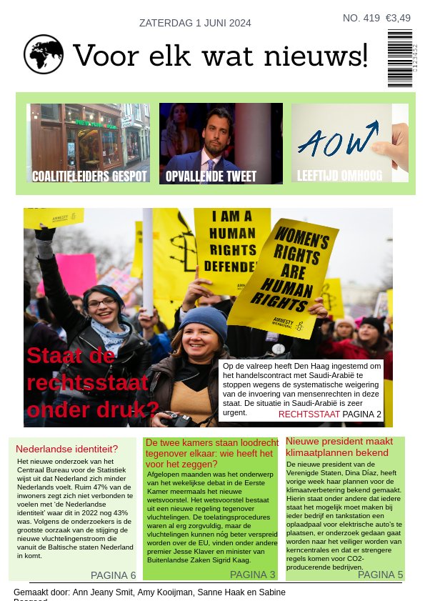 Toekomstkrant GroenLinks by Sabine Bosgoed - Flipsnack