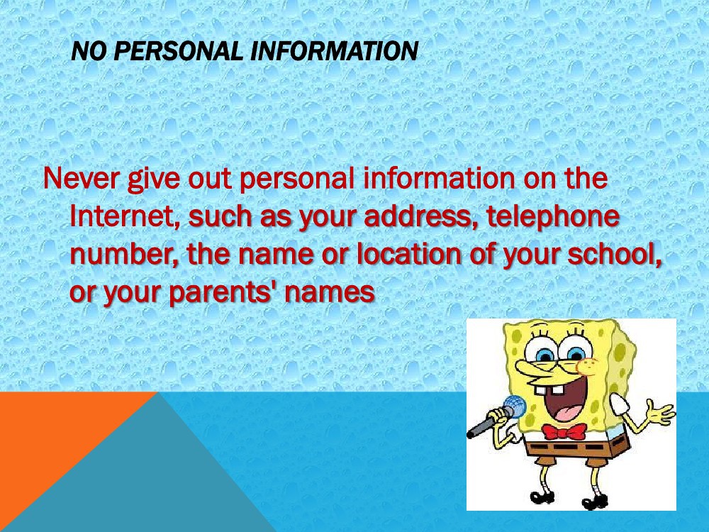 SpongeBob and His Safety Tips by Dria - Flipsnack