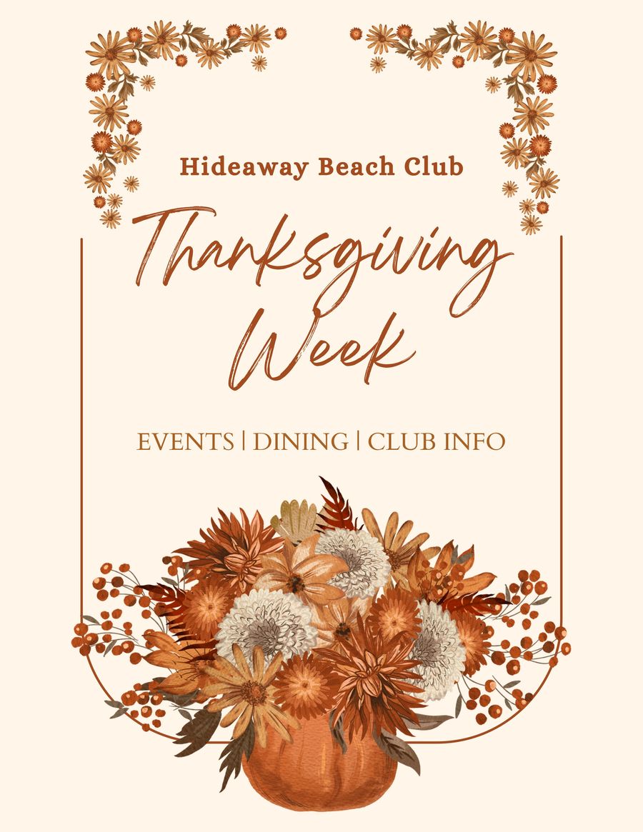 2023 Thanksgiving Week at Hideaway Beach by Hideaway Beach Club - Flipsnack